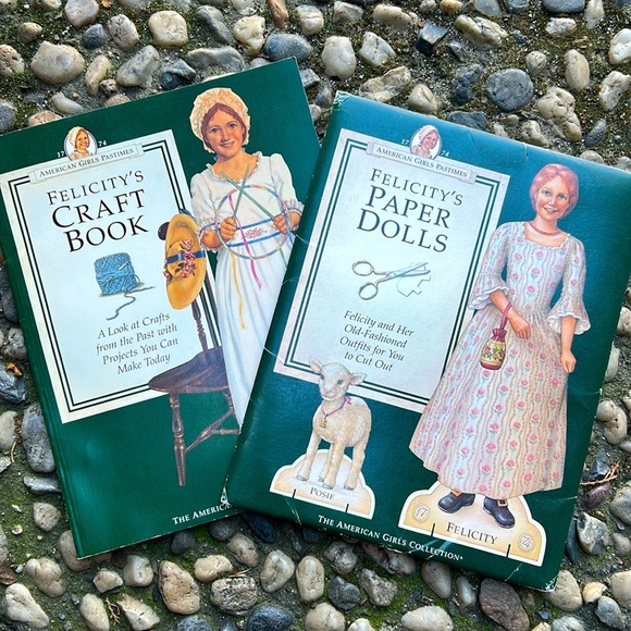 Vintage | Other | Vintage American Girl Doll Felicitys Paper Dolls Felicitys Craft Book 9s ...